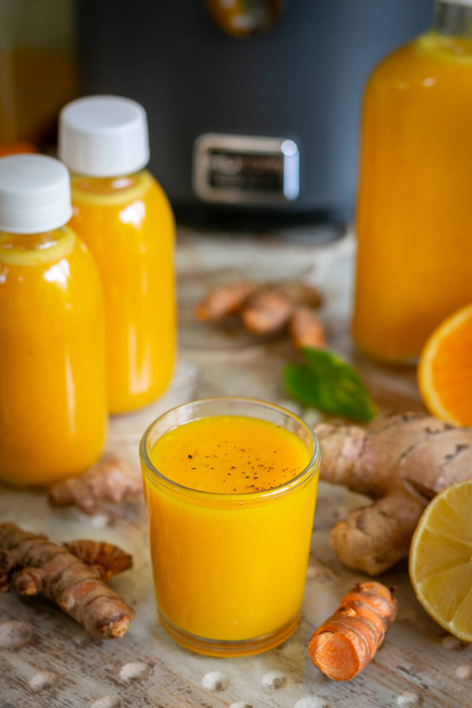 Ingwer Kurkuma Shots einfach selber machen
